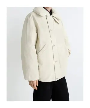 LEMAIRE Bubble Collar Puffer Jacket - Bone