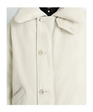 LEMAIRE Bubble Collar Puffer Jacket - Bone