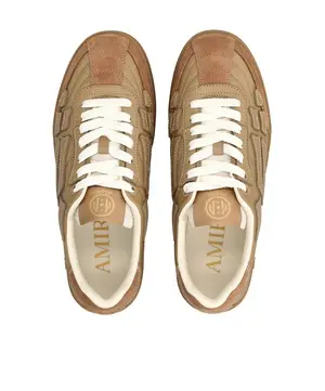 Amiri Bone Appliqué Lace-up Sneakers