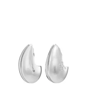 Tory Burch Wave Clip-on Earrings - Light-silver