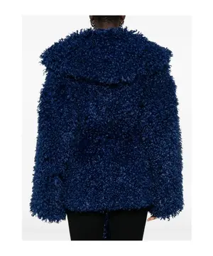 ROTATE BY BIRGER CHRISTENSEN Faux Fur Belted Jacket - Black