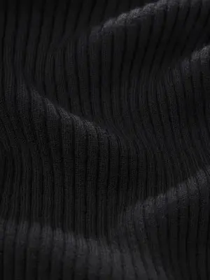 FRAME Ribbed Knit High-neck Blouse With Sheer Sleeves