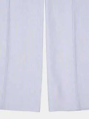 Zimmermann Pinstripe Belted Tailored Trousers - Gray