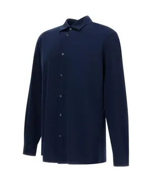 Herno Superfine Stretch Shirt - Blue