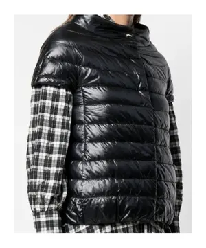 Herno Quilted Short Sleeve Vest - Black