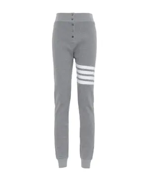 Thom Browne Striped Detail Sweatpants - Medium Gray