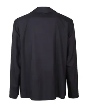 Herno Long-sleeved Jacket With Pointed Collar - Black