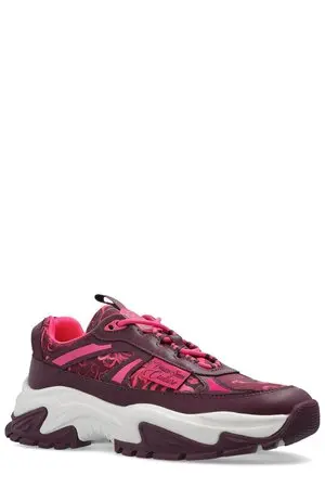 Versace Barocco Printed Lace-up Sneakers