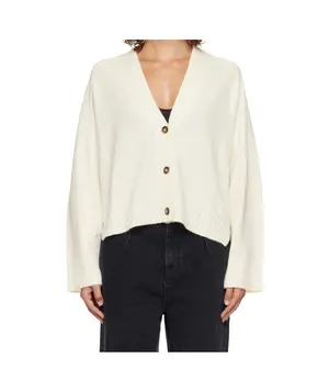 Loulou De Saison Kaia V-neck Cardigan - White