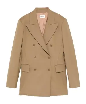 P.a.r.o.s.h Double-breasted Blazer - Nude