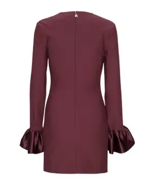 ROTATE BY BIRGER CHRISTENSEN Long Sleeve Frill Cuff Mini Dress