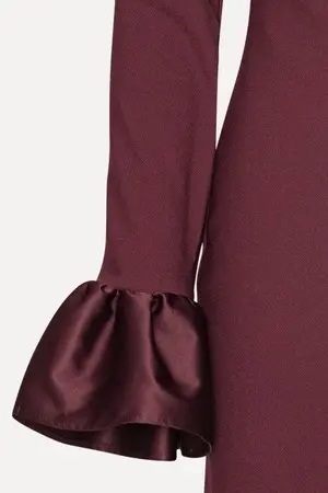 ROTATE BY BIRGER CHRISTENSEN Long Sleeve Frill Cuff Mini Dress