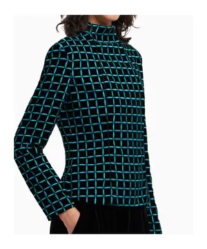 Emporio Armani Embroidered Checked Jacket