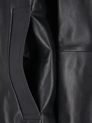 Sportmax High-neck Zip-up Leather Jacket