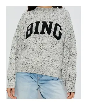 ANINE BING Sydney Sweater With Letter Pattern - Multicolor
