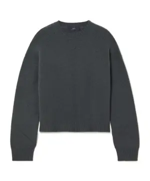 Arch4 Crew Neck Sweater With Ribbed Cuffs And Hem