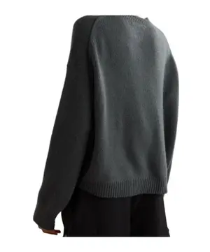 Arch4 Crew Neck Sweater With Ribbed Cuffs And Hem