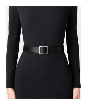 ROGER VIVIER Trompette Belt In Satin