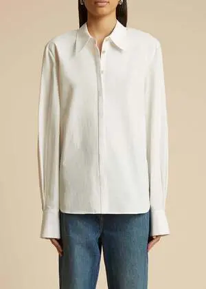 Khaite Minta Curved Hem Shirt