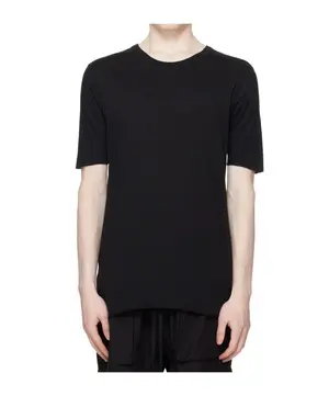 THOM KROM Ribbed-panel T-shirt