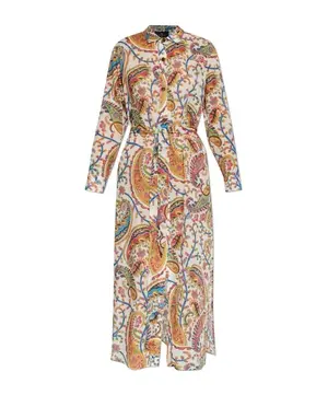 Etro Paisley Printed Midi Shirt Dress