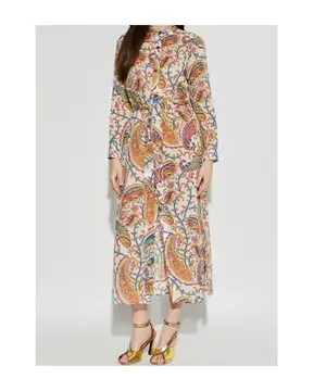 Etro Paisley Printed Midi Shirt Dress