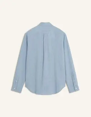 Maison Kitsuné Button-down Long-sleeved Shirt - Blue