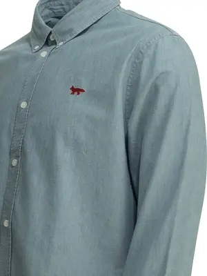 Maison Kitsuné Profile Fox Long-sleeve Shirt