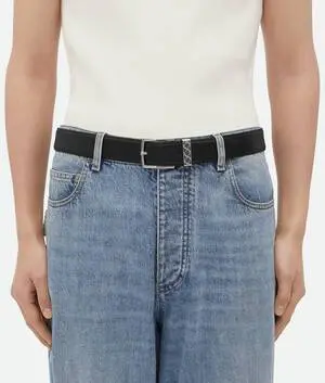 Bottega Veneta Intreccio Buckled Belt