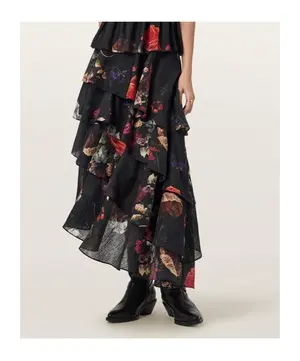 ALLSAINTS Caya Floral Maxi Skirt