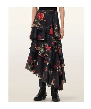 ALLSAINTS Caya Floral Maxi Skirt
