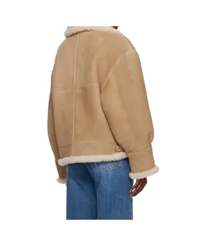 Nour Hammour Shearling Aviator Jacket