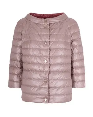 Herno Reversible Quilted 3/4 Sleeve Down Jacket - Pink