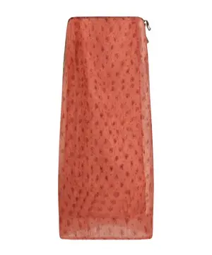GANNI Shibori Printed Organza Skirt