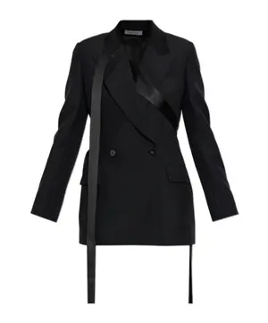 Alexander McQueen Double-breasted Blazer With Strap Detail
