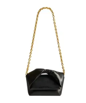 J.W.ANDERSON Twister Logo Debossed Medium Tote Bag - Black