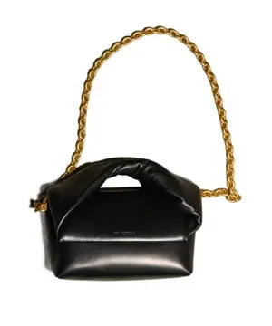 J.W.ANDERSON Twister Logo Debossed Medium Tote Bag - Black