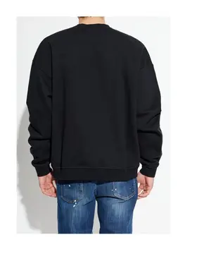 Dsquared2 Signature Relaxed Fit Crewneck Sweatshirt - Black