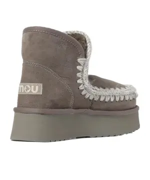 Mou Mini Eskimo Platform Boots With Contrast Stitching