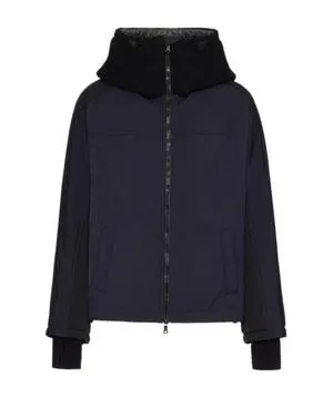 Valentino Garavani Contrast Hooded Jacket
