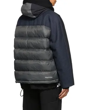 Valentino Garavani Contrast Hooded Jacket