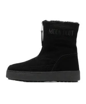Moon Boot Logo Printed Zip Detail Boots