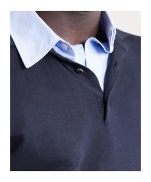 LARDINI Short Sleeve Knitted Polo Shirt