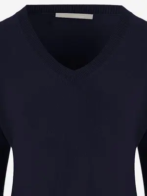 ALLUDE V-neck Cashmere Sweater - Black