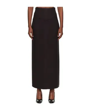LANVIN Melden Wool Midi Skirt