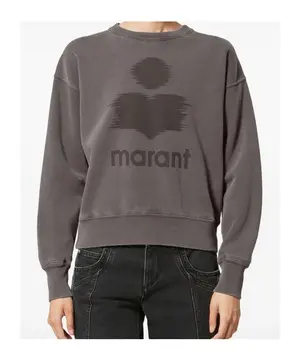 Isabel Marant Étoile Printed Crewneck Sweatshirt - Black