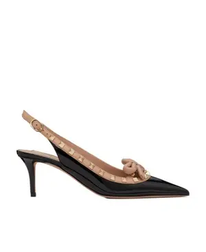 Valentino Garavani Rockstud Bow Pointed Toe Pumps