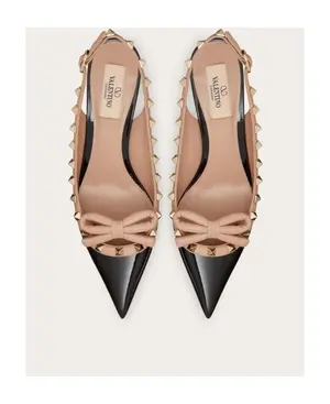 Valentino Garavani Rockstud Bow Pointed Toe Pumps