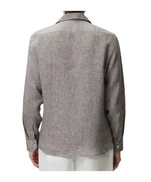 Brunello Cucinelli Mélange-effect Button-up Shirt