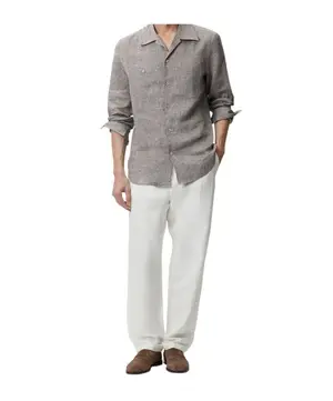Brunello Cucinelli Mélange-effect Button-up Shirt